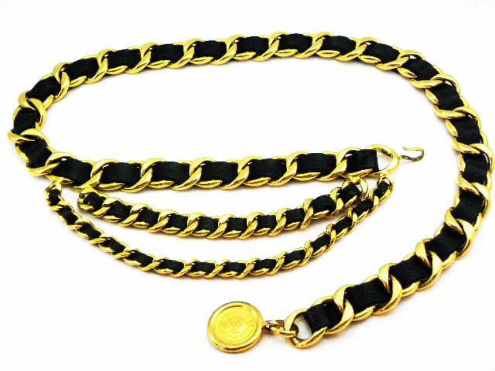 Chanel Leather Draped Belt - VeryVintage – Very Vintage